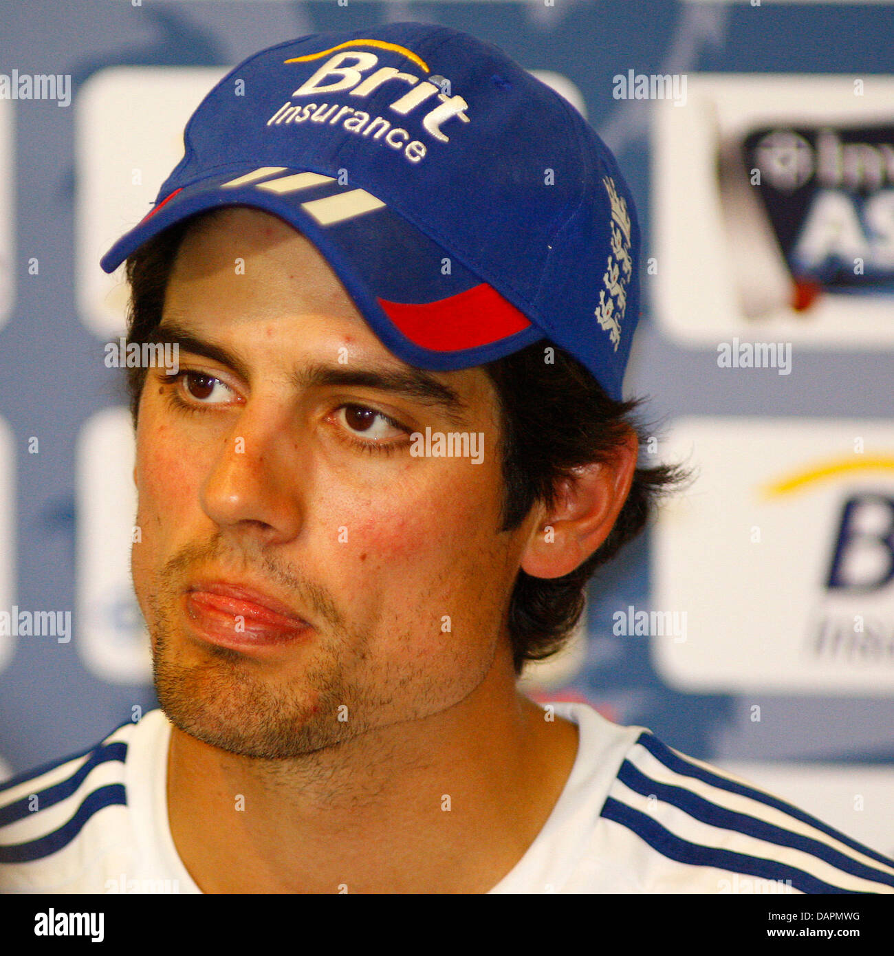 London, UK. 17th July, 2013. England's captain Alastair Cook's press ...