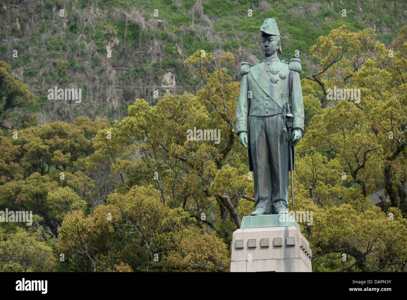 Statue of Shimadzu Tadayoshi, Lord of the Shimadzu Family, Kagoshima ...