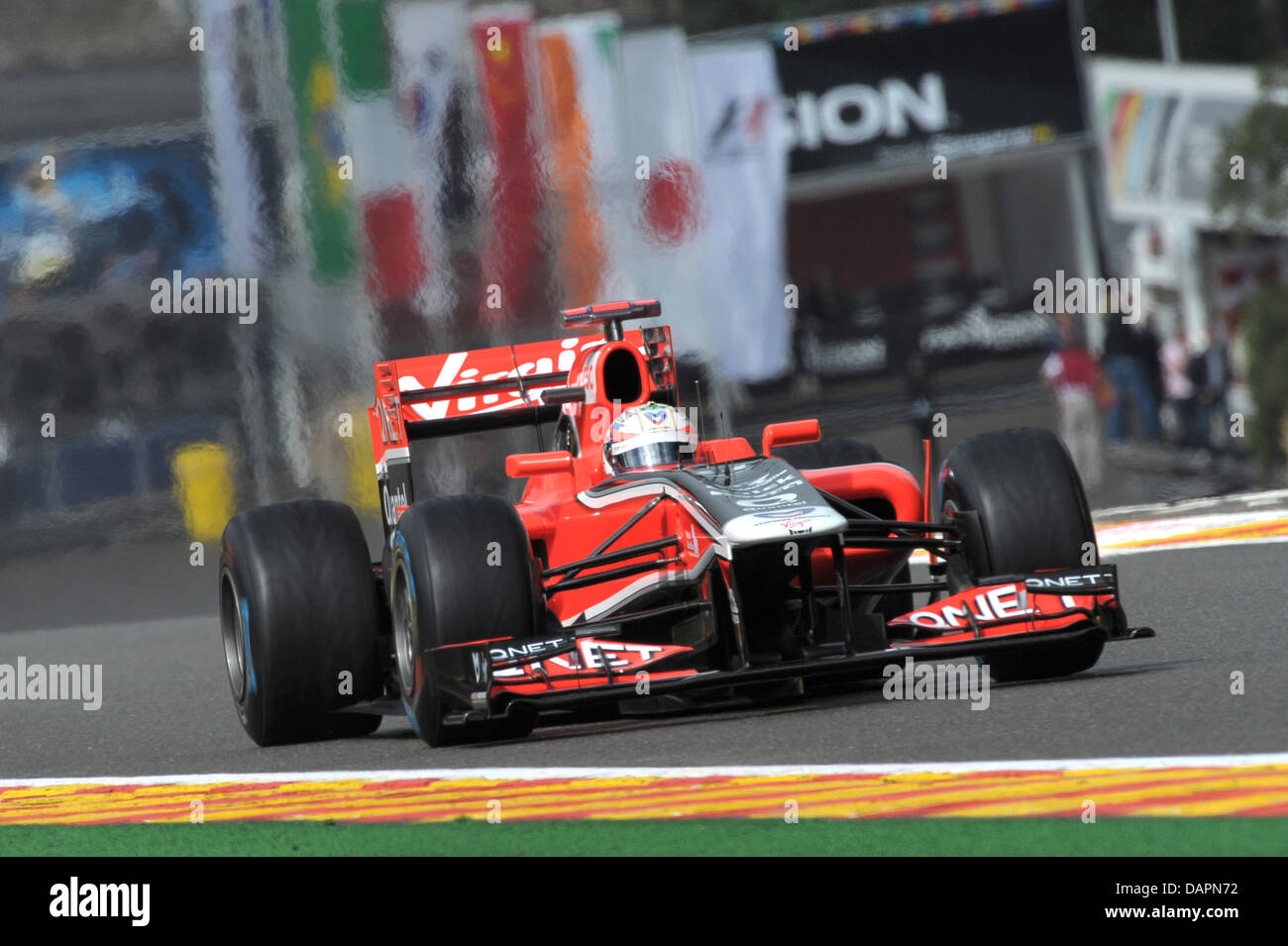 German Formula One driver Timo Glock of Virgin steers his car during ...
