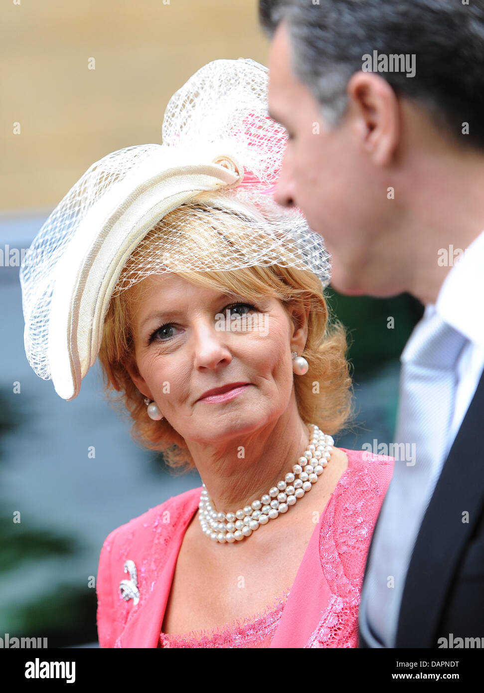Princess Margarita and Prince Radu of Rumania arrive for the church ...