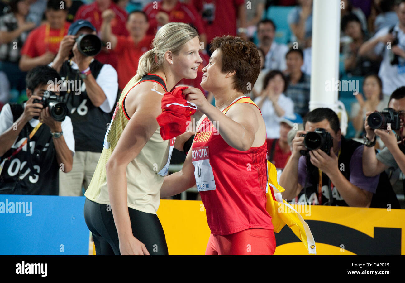 Germany celebrates after winning silver medal hi-res stock photography ...