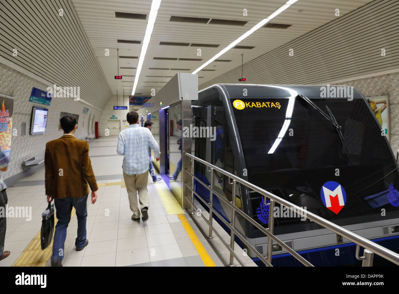 Turkey, Istanbul, Metro station at Taksim Square Stock Photo - Alamy