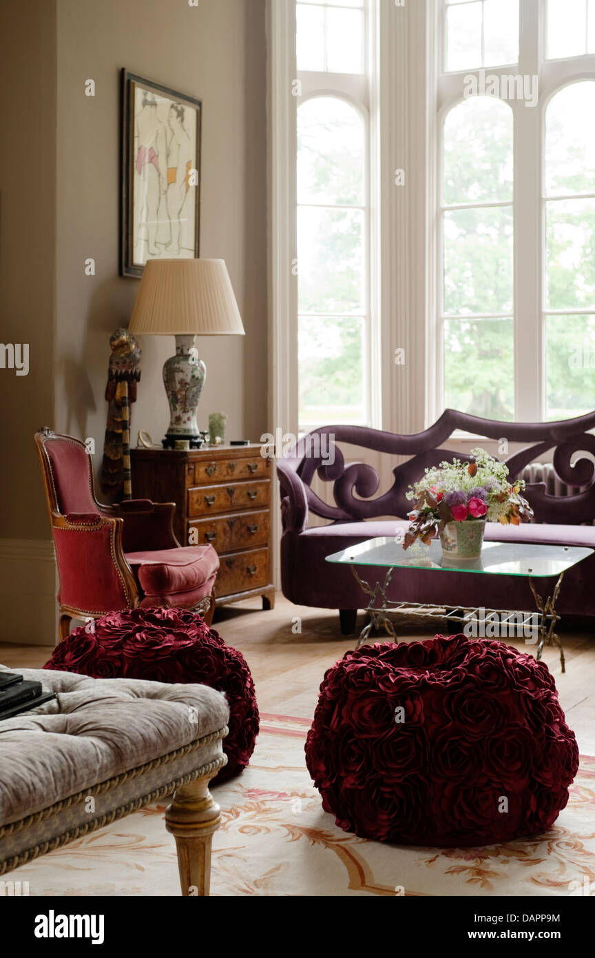 Drawing room of Gloucestershire country estate Stock Photo - Alamy