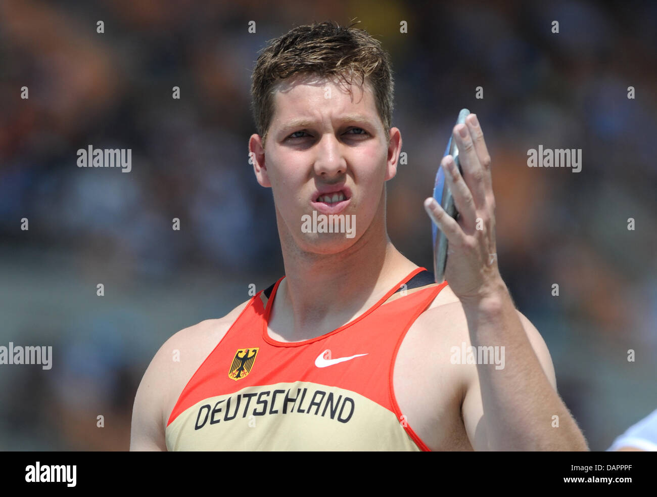 Markus Münch of Germany prepares in the Men's Discus Throw ...