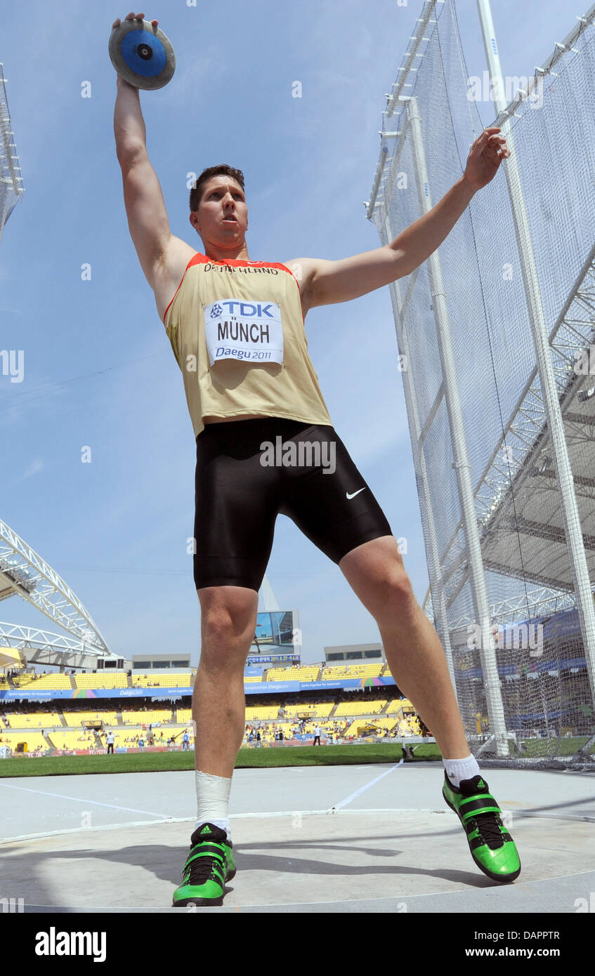Martin Wierig of Germany competes in the Men's Discus Throw ...