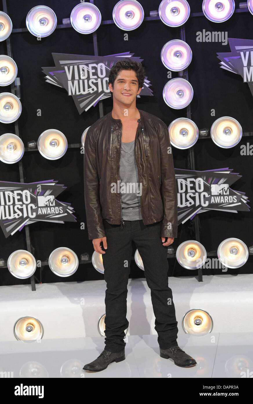 Actor Tyler Posey arrives at the 28th Annual MTV Video Music Awards at ...
