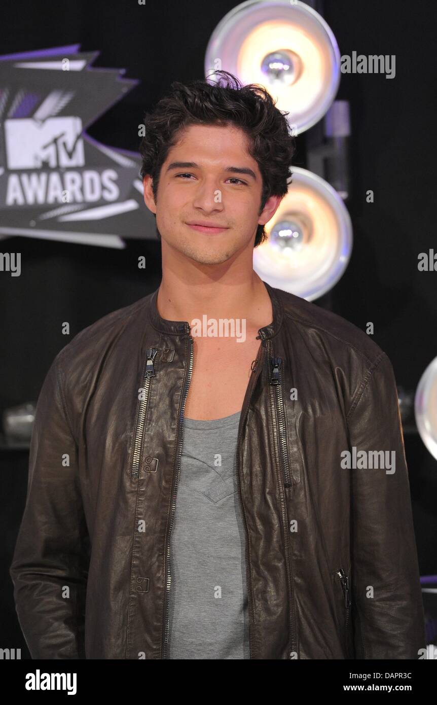 Actor Tyler Posey arrives at the 28th Annual MTV Video Music Awards at ...