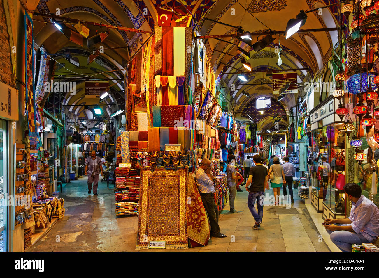 Turkey, Istanbul, Grand Bazaar at Kapali Carsi Stock Photo - Alamy