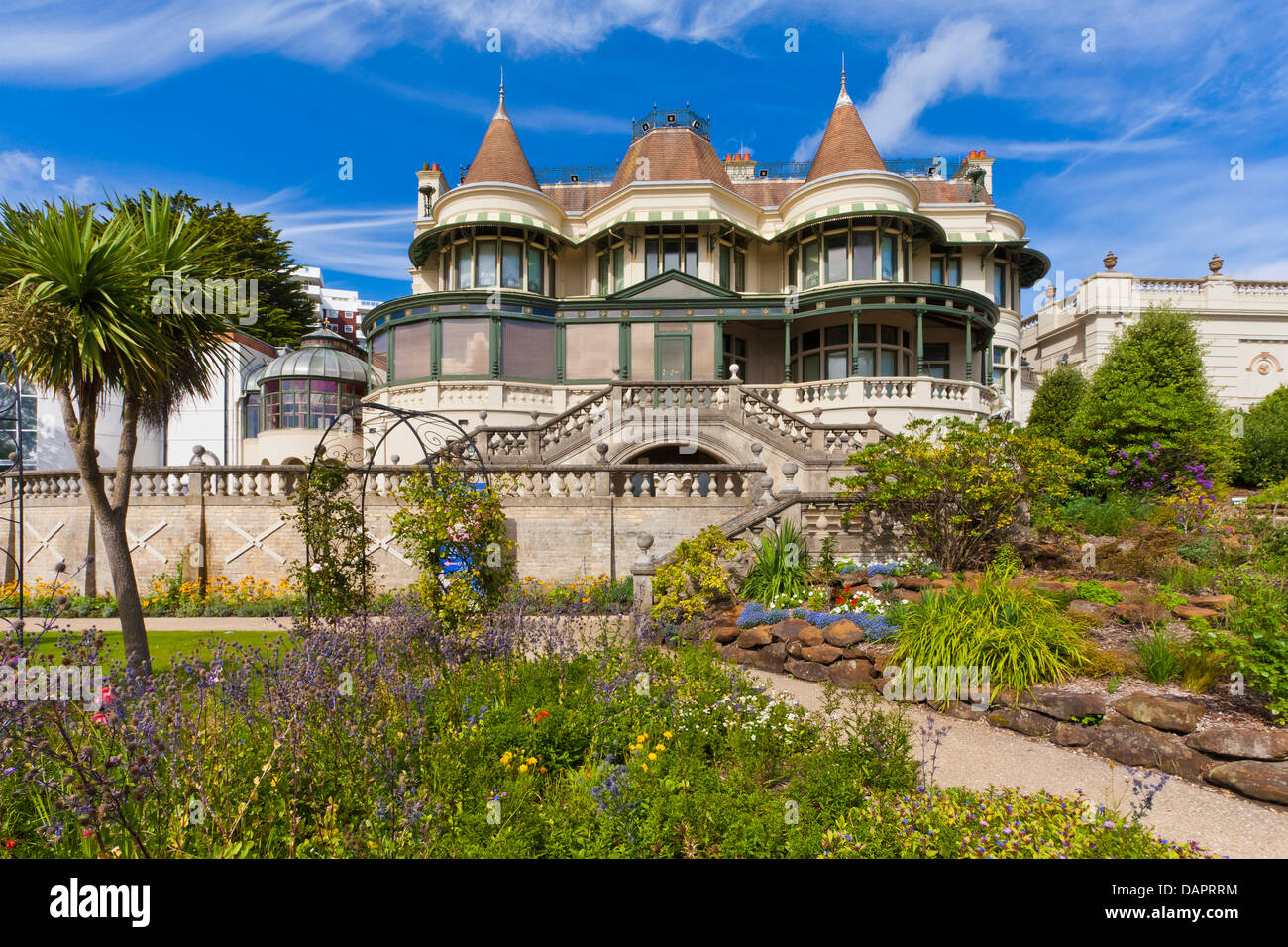 England, Bournemouth, View of Russell Cotes Art Gallery & Museum Stock ...