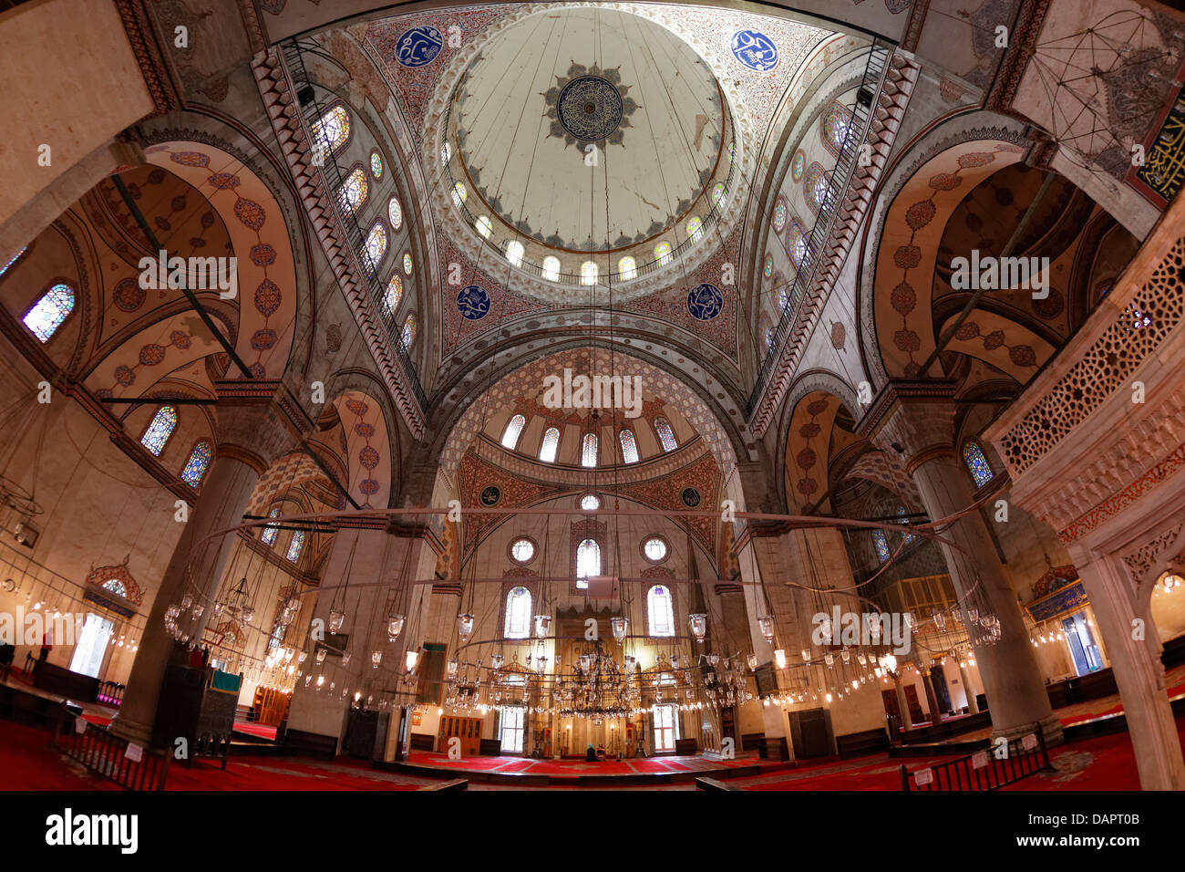 Turkey, Istanbul, Memorial of Sultan loge at Bayezid Mosque Stock Photo ...