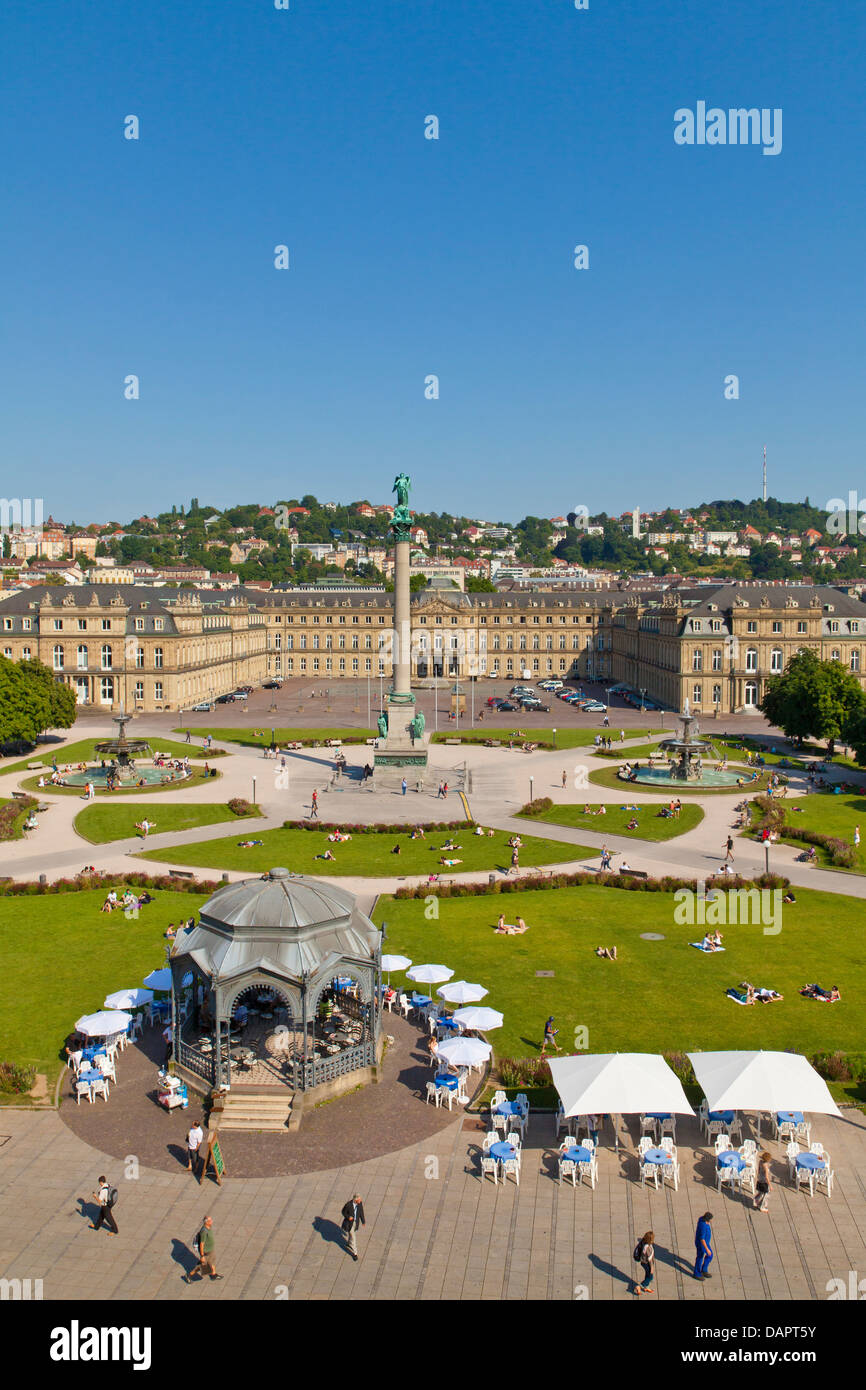 Germany, Baden Wuerttemberg, Stutttgart, View of shopping street ...