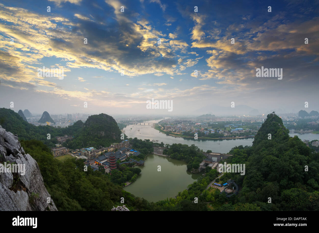 Beautiful natural scenery in Guilin Stock Photo - Alamy