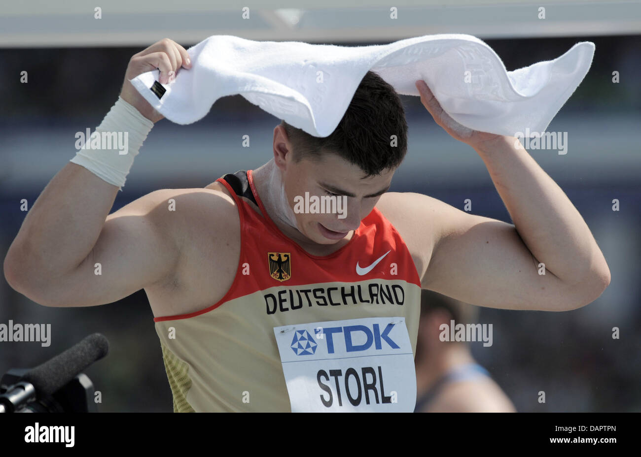 David Storl of Germany prepares for Shot Put Qualification at the 13th ...