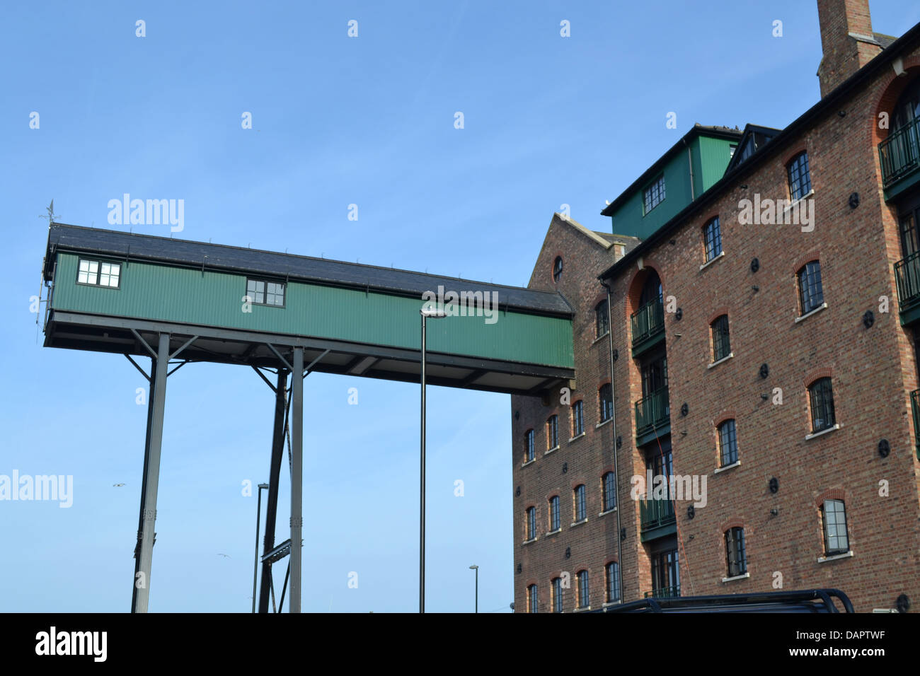 Unusual shape apartment building, Wells-next-the-sea, Norfolk, England ...