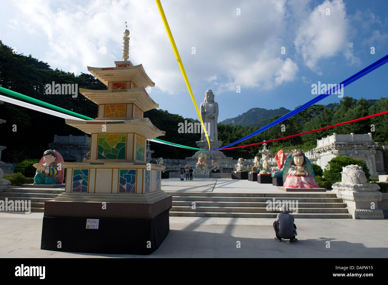 The Tongil-Daebul Buddha statue in Donghwasa Temple in Daegu, Republic ...