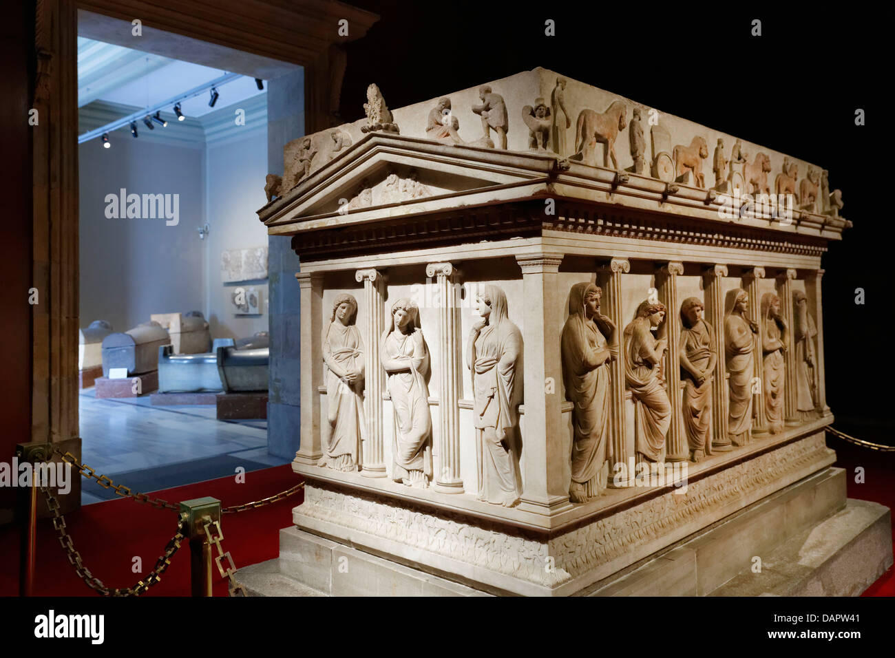 Turkey, Istanbul, Interior of Archaeological Museum Stock Photo - Alamy