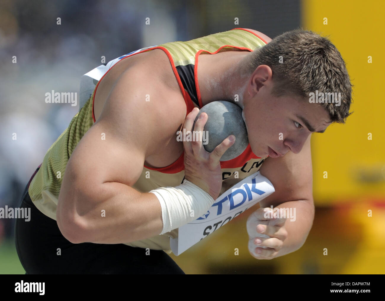 David Storl of Germany competes in Shot Put Qualification at the 13th ...