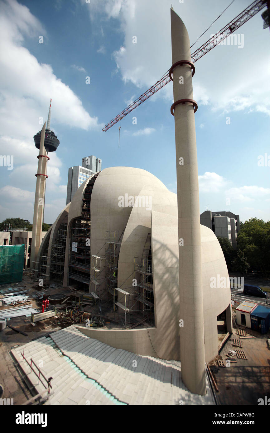 The construction site of the Cologne Central Mosque is seen in Cologne ...