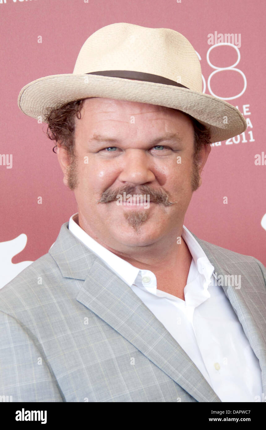 US actor John C. Reilly poses after the press conference of 'Carnage ...