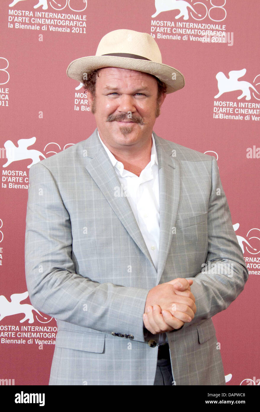 US actor John C. Reilly poses after the press conference of 'Carnage ...