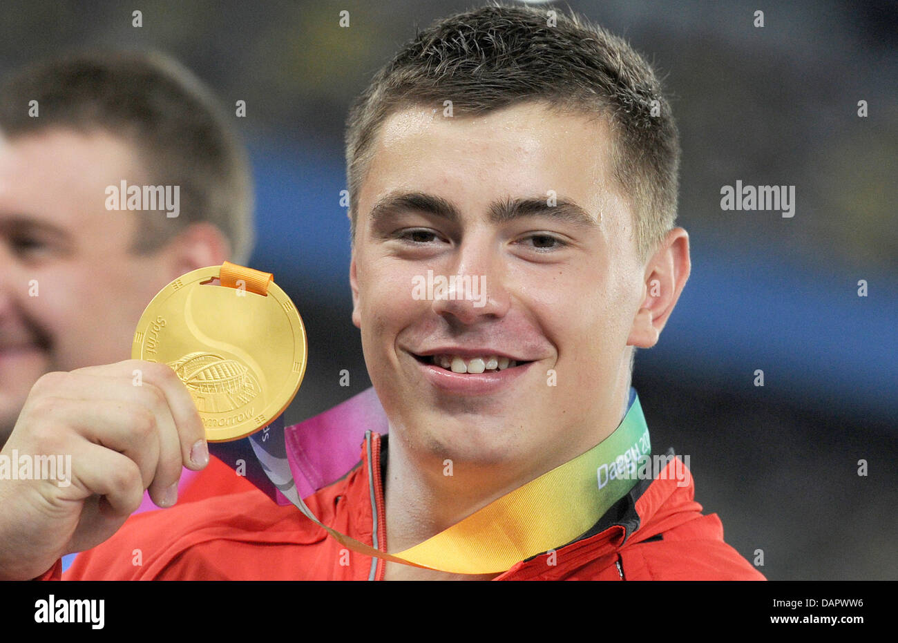 David Storl of Germany wins the gold medal in the Shot Put final at the ...