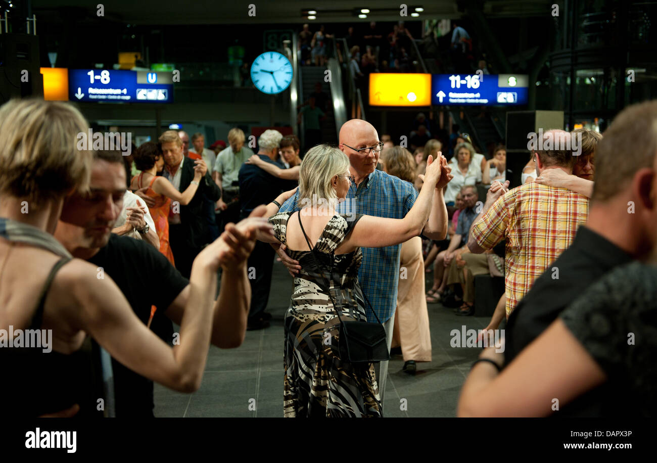 Numerous couples dance the tango during the third 'Arrival: New Music ...