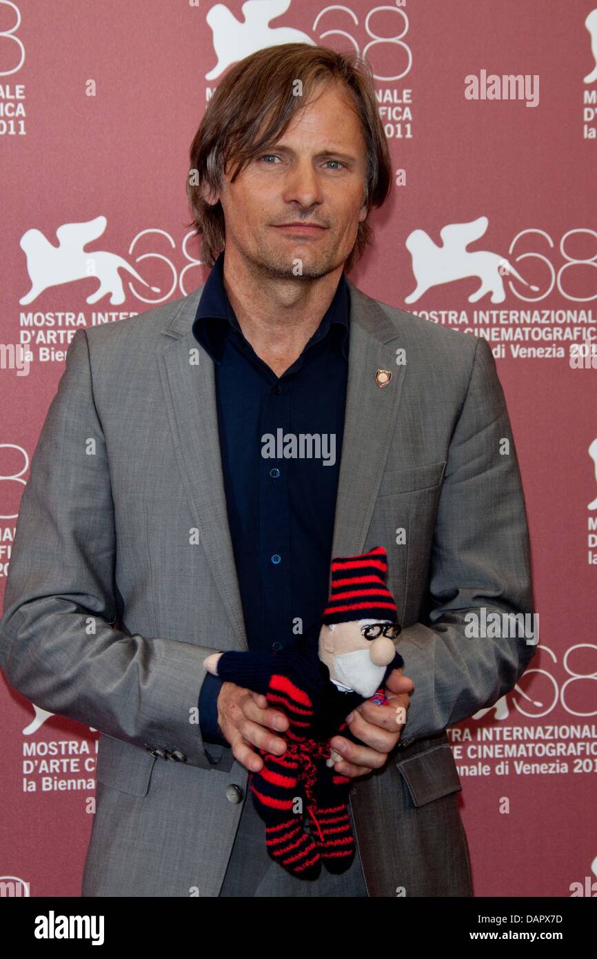 Actor Viggo Mortensen poses after the press conference of "A Dangerous ...