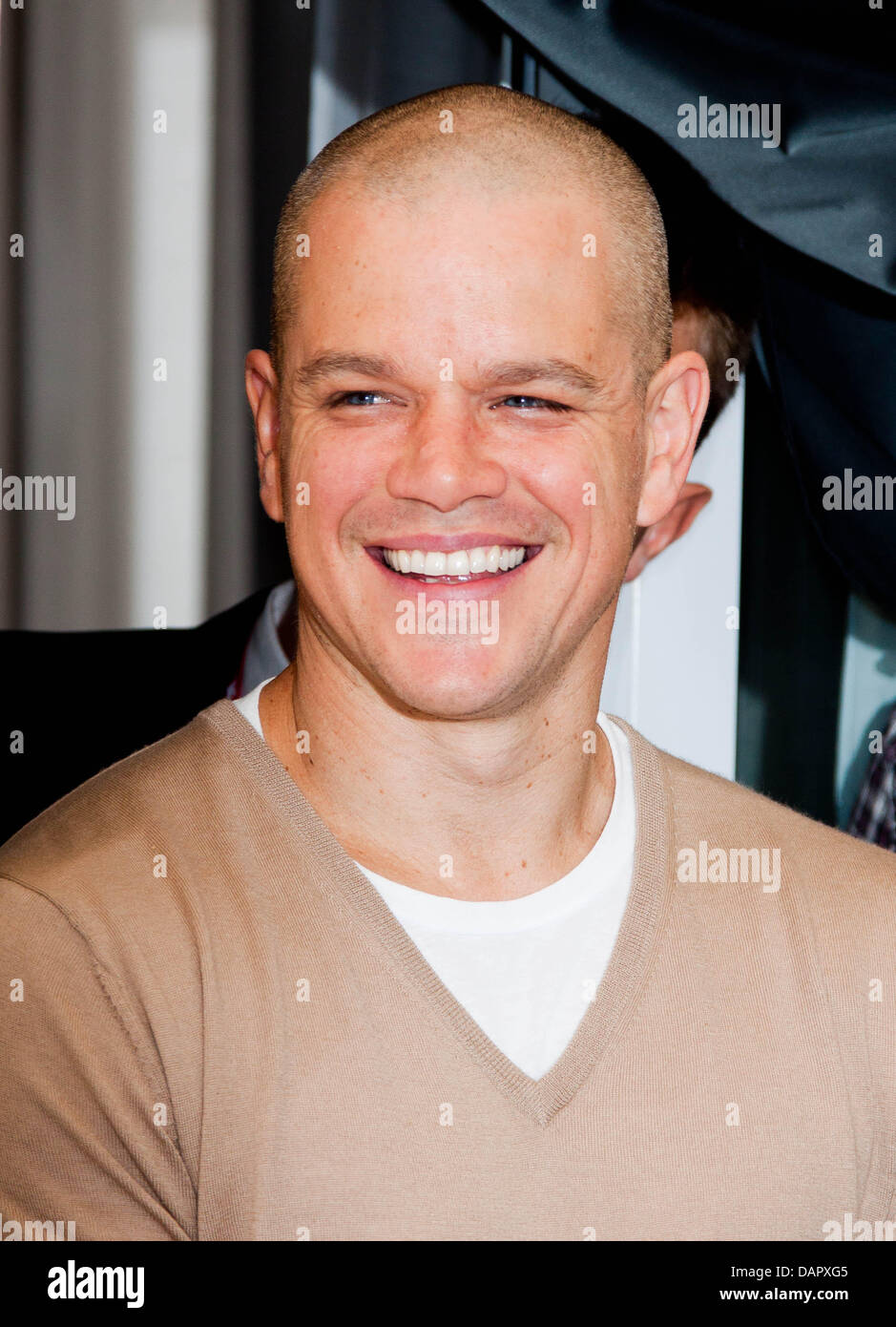 Actor Matt Damon arrives for the press conference of "Contagion" at the ...