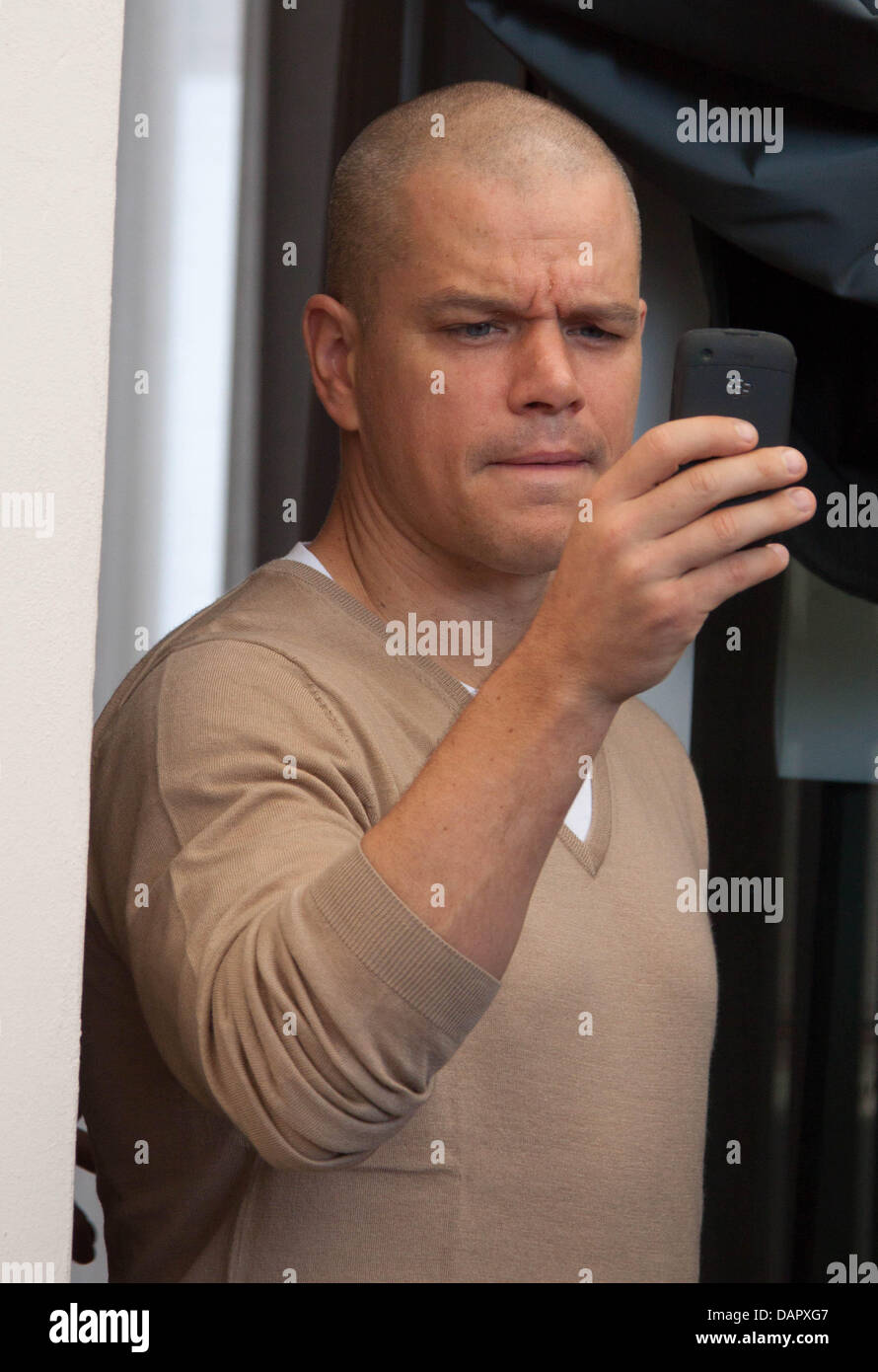 Actor Matt Damon arrives for the press conference of "Contagion" at the ...