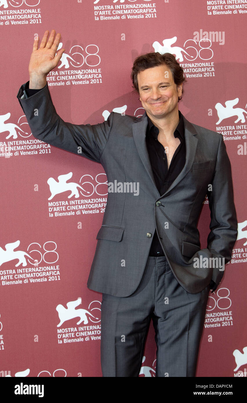British actor Colin Firth poses during the photocall for the film ...