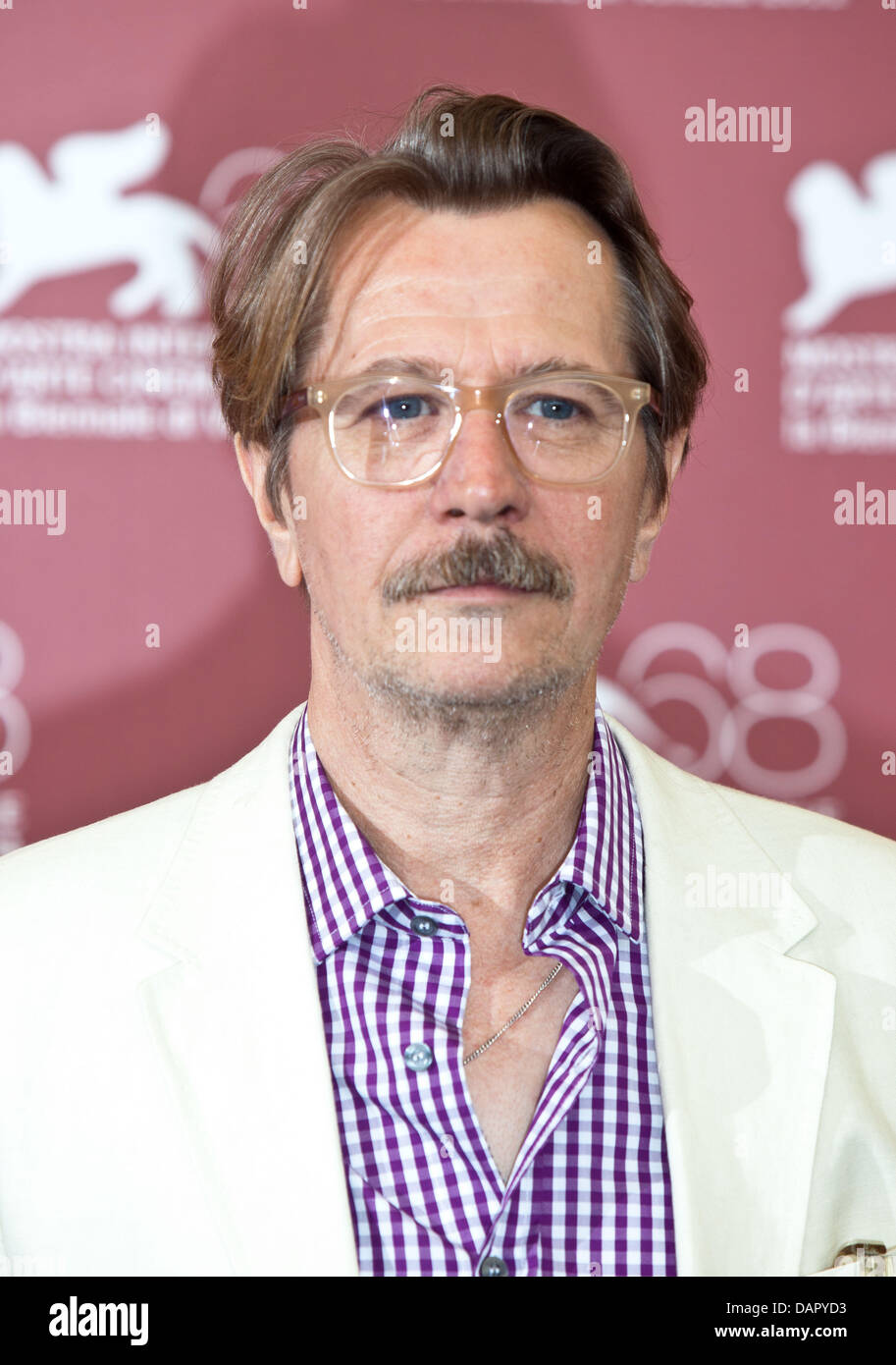 British actor Gary Oldman poses during the photocall for the film ...