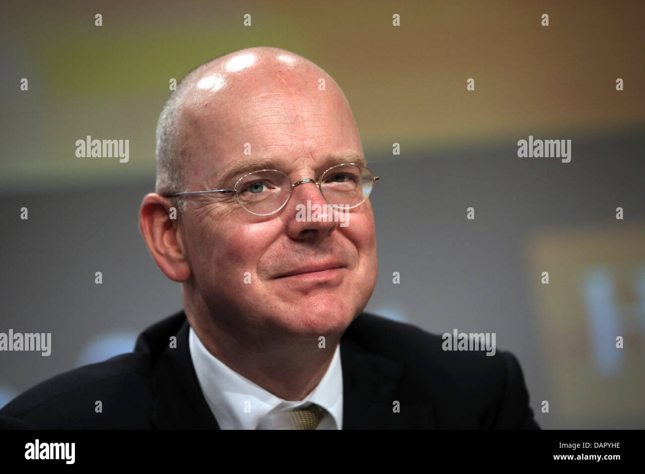 The Chairman of the Management Board of Commerzbank, Martin Blessing ...