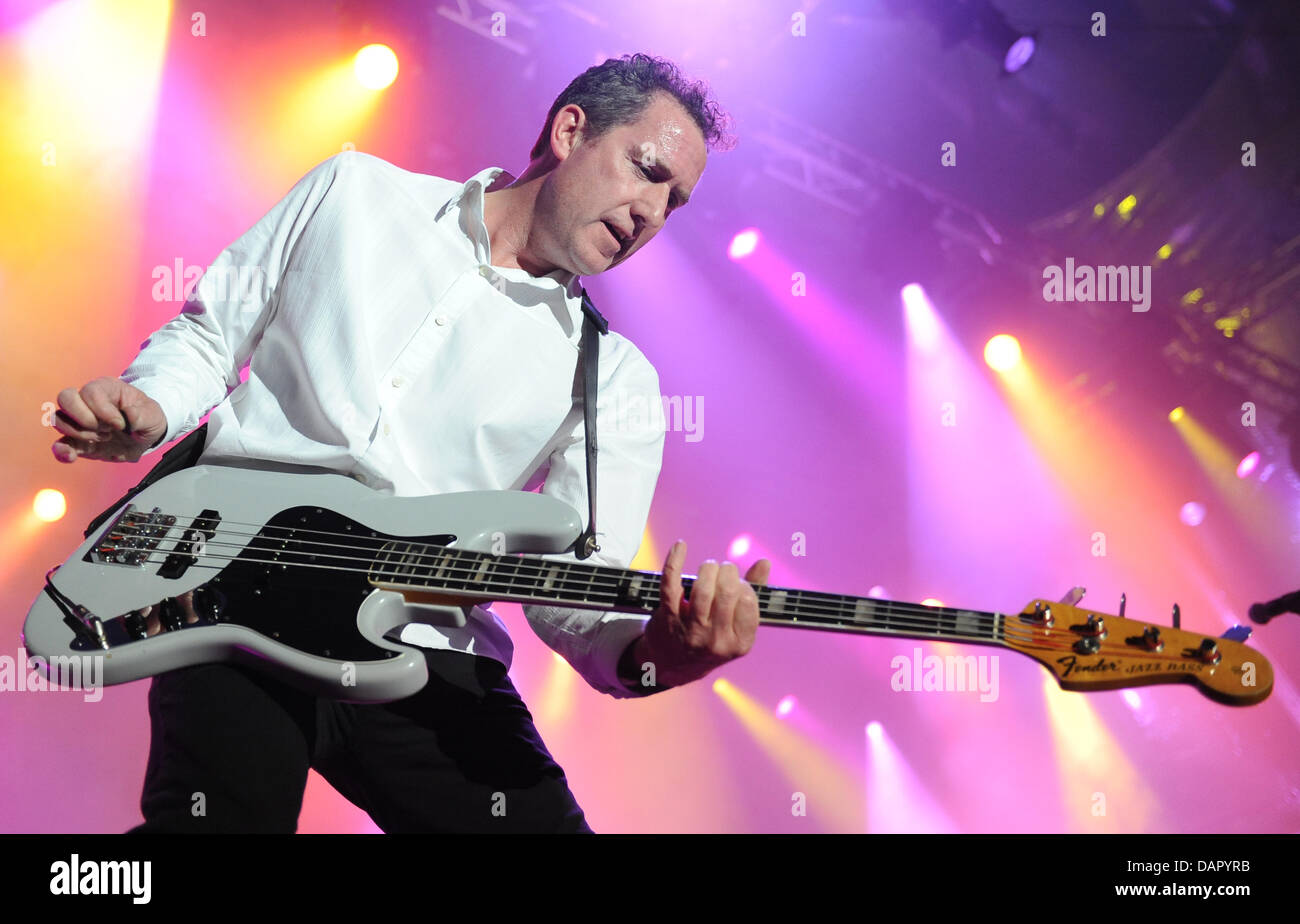 Singer Andy McCluskey from the British band OMD (Orchestral Manoeuvres ...