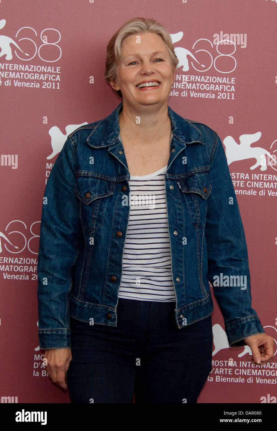 Director Mary Harron pose after the press conference of "The Moth ...