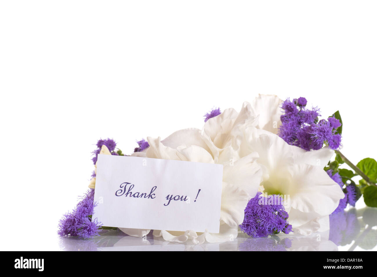 Gratitude card with flowers hi-res stock photography and images - Alamy