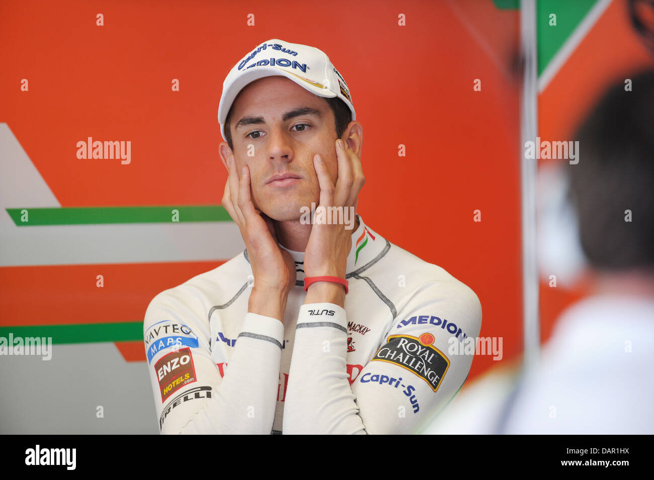 German Formula One driver Adrian Sutil of Force India stands in the ...