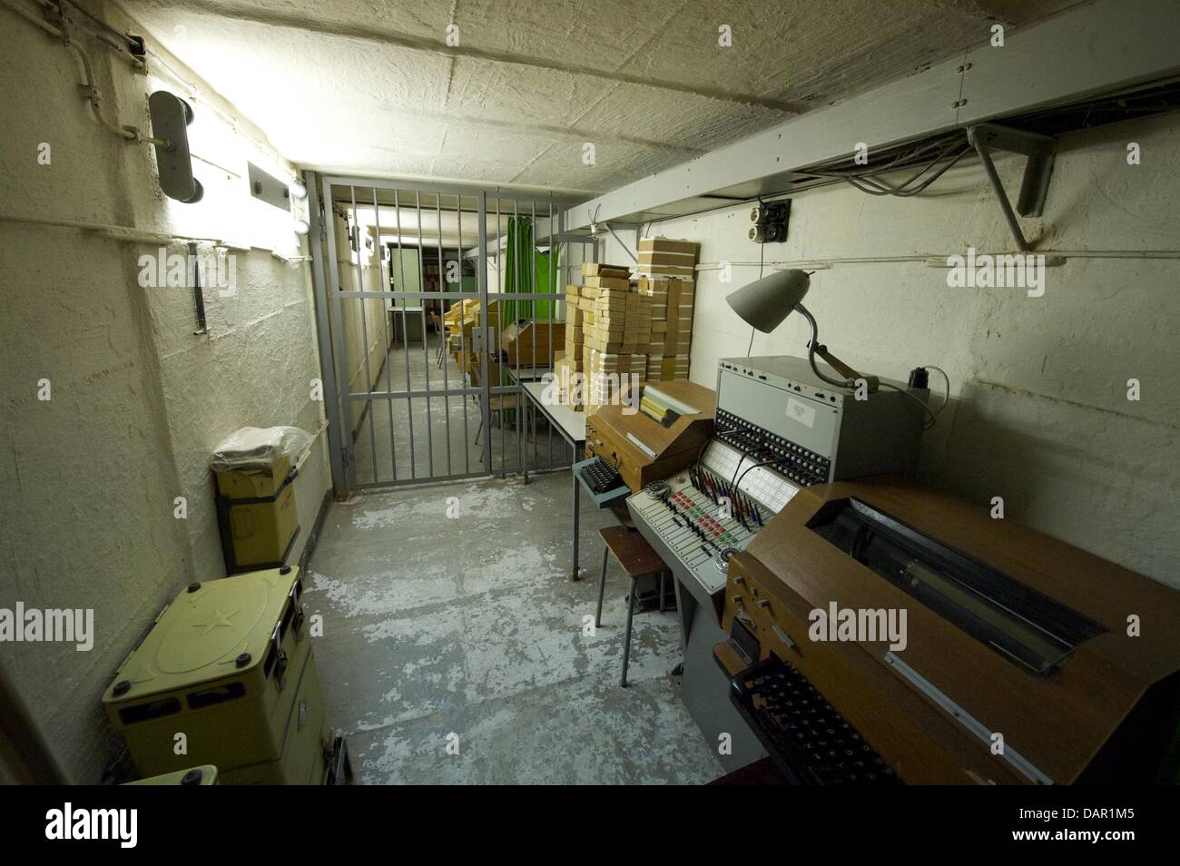 The cypher room of the Stasi bunker in Machern, Germany, 07 September ...