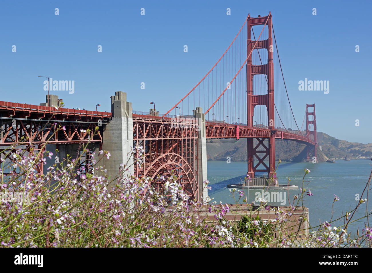 View of the Golden Gate bridge and Fort Point Stock Photo - Alamy