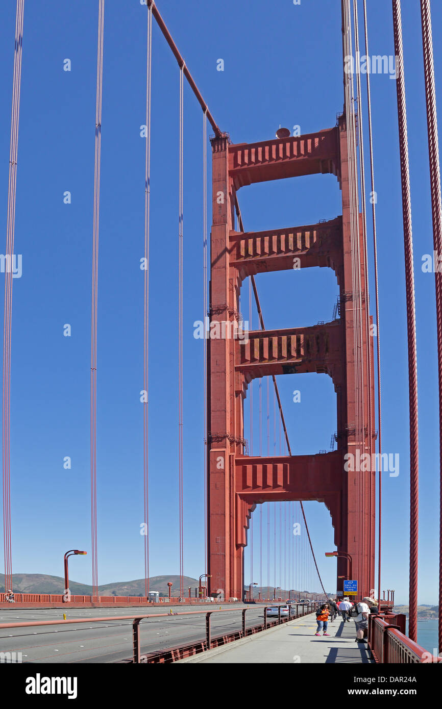 Golden gate bridge from tower hi-res stock photography and images - Alamy