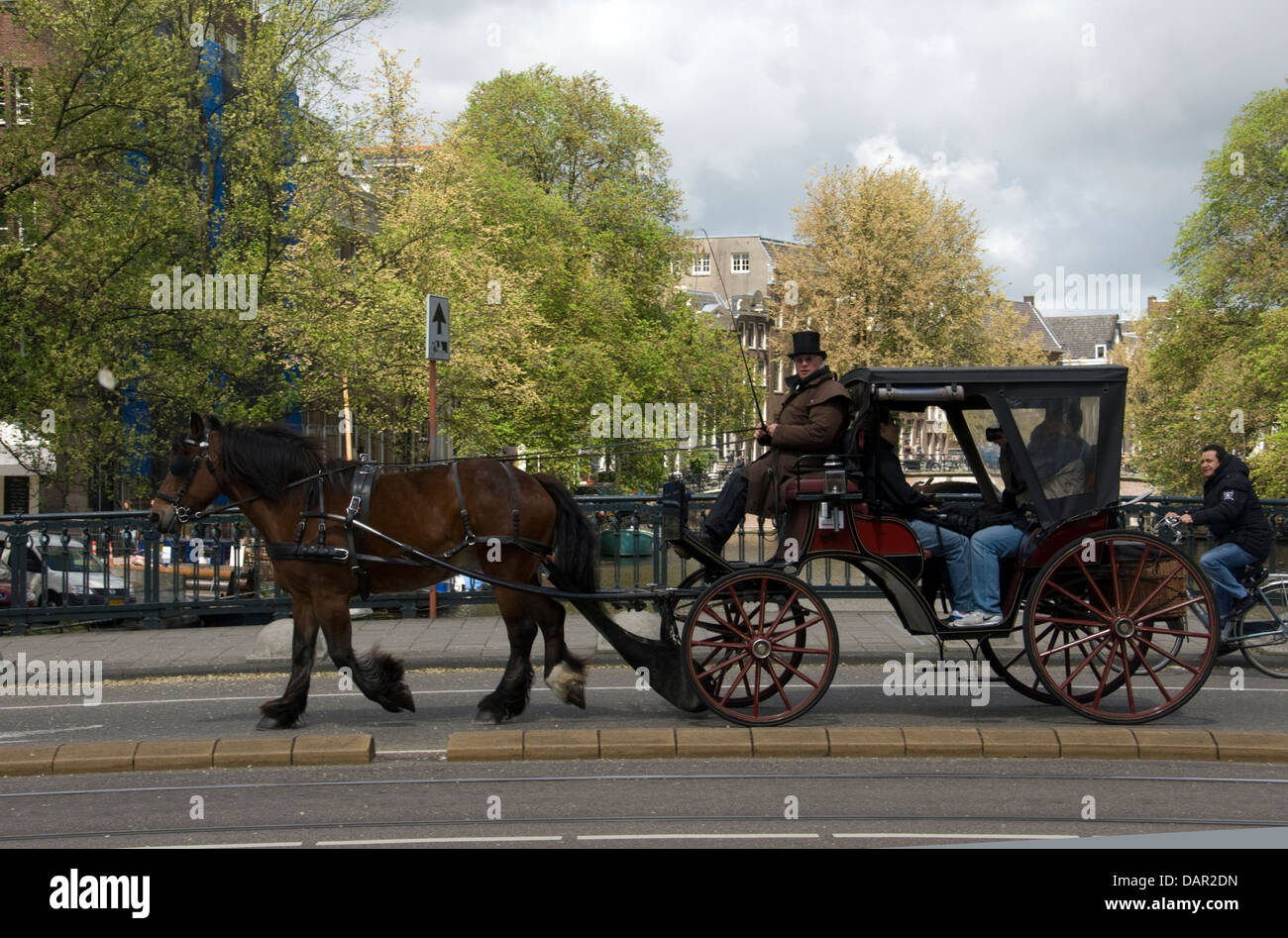 NETHERLANDS; AMSTERDAM ; SIGHTSEEING BY HORSE AND CARRIAGE Stock Photo ...