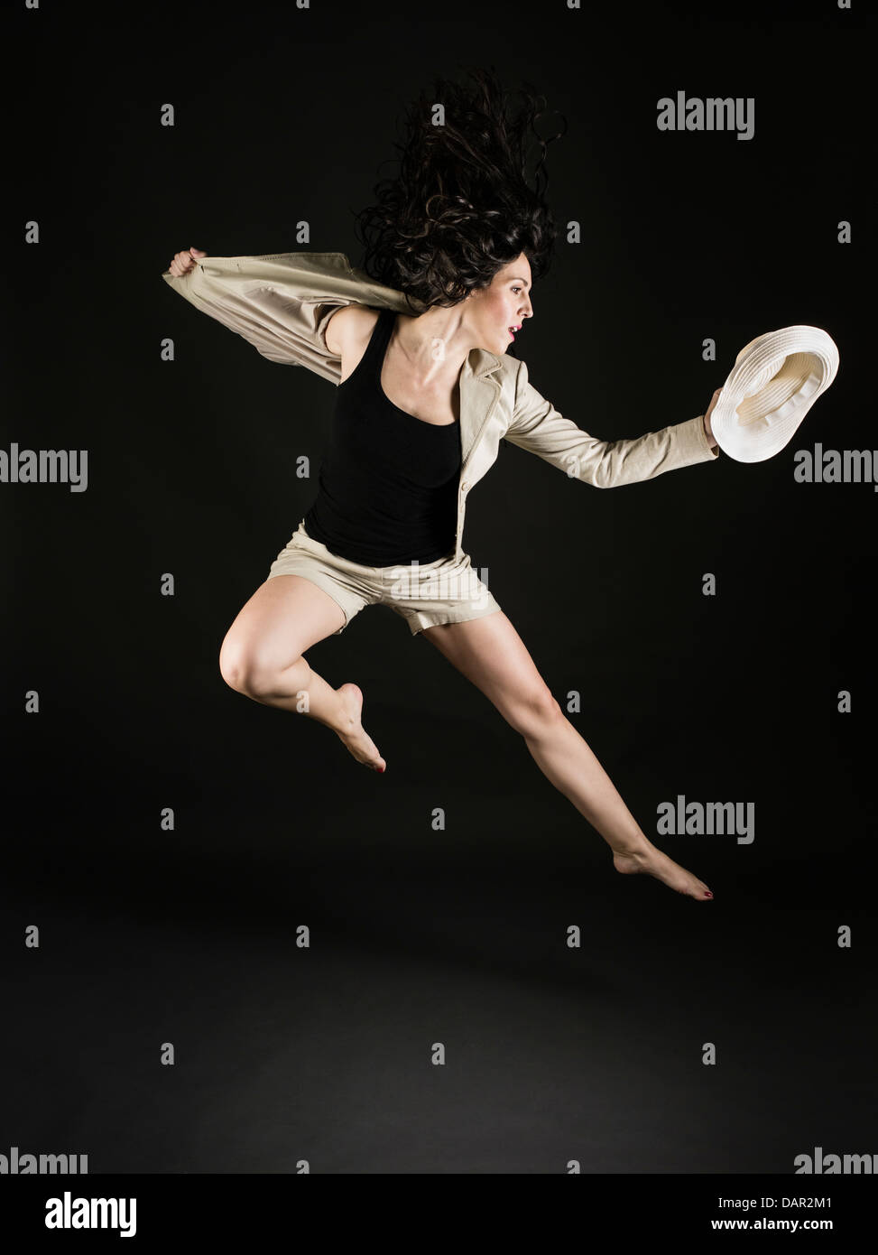 Studio portrait of dancer Stock Photo - Alamy