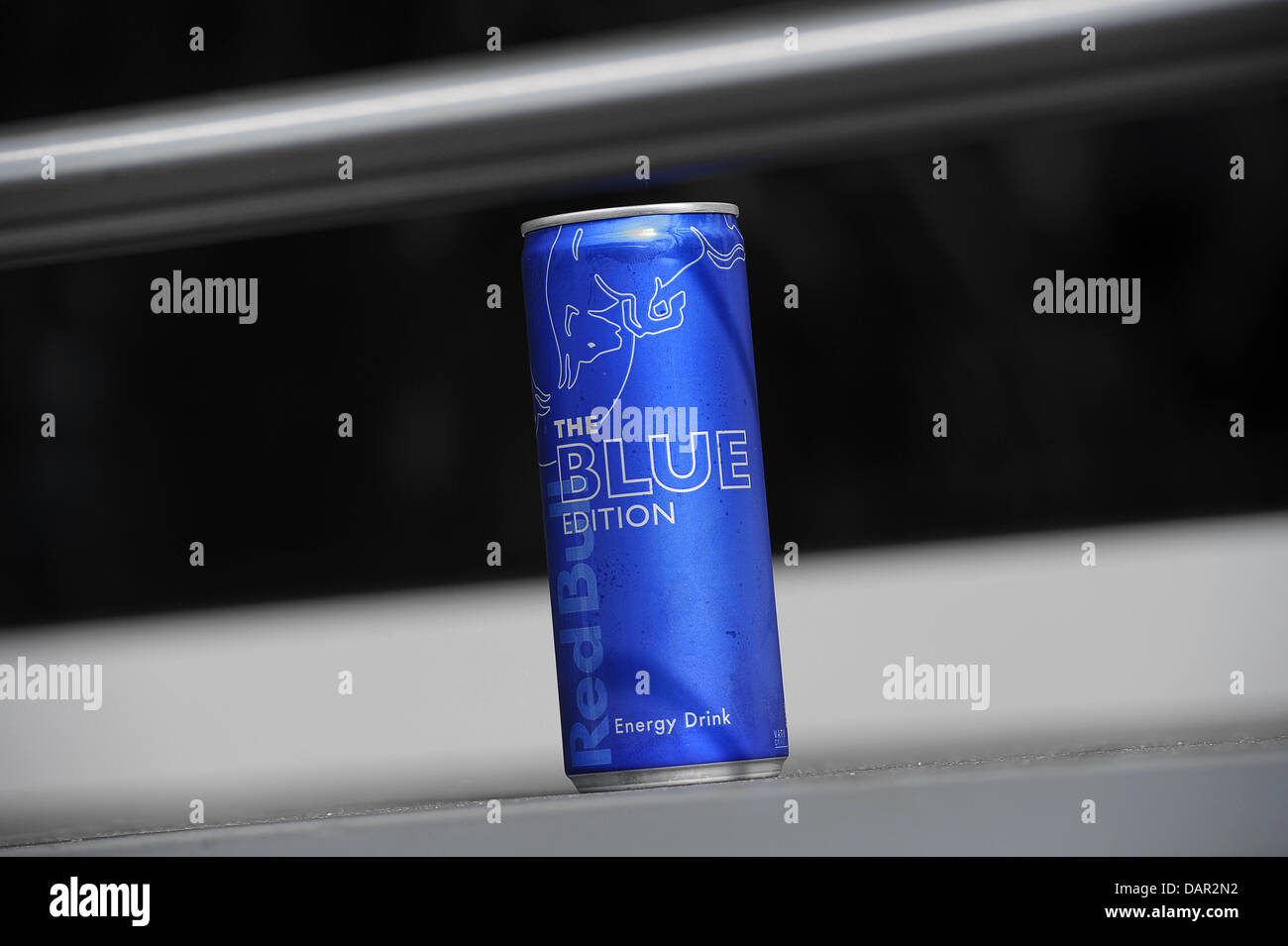 A can of Red Bull "the blue edition", only available at the Red Bull ...
