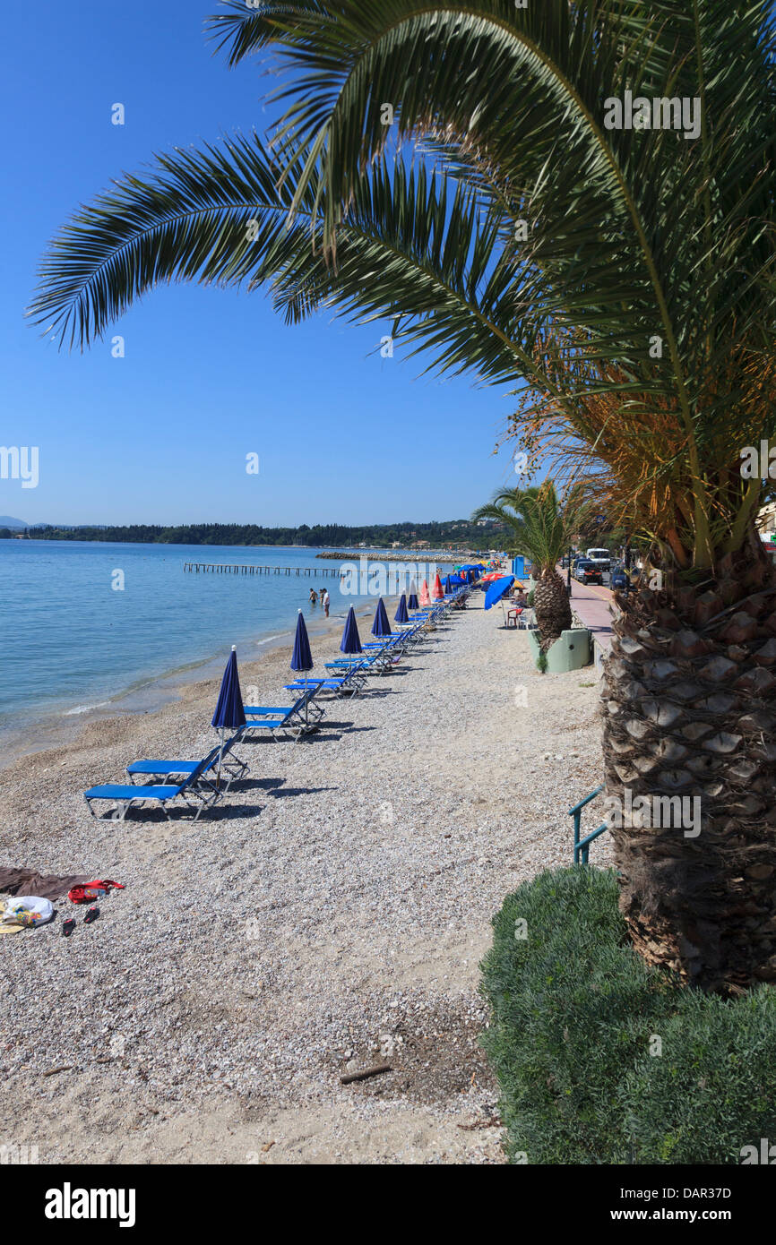 Ipsos beach on the North East coast of Corfu Stock Photo - Alamy
