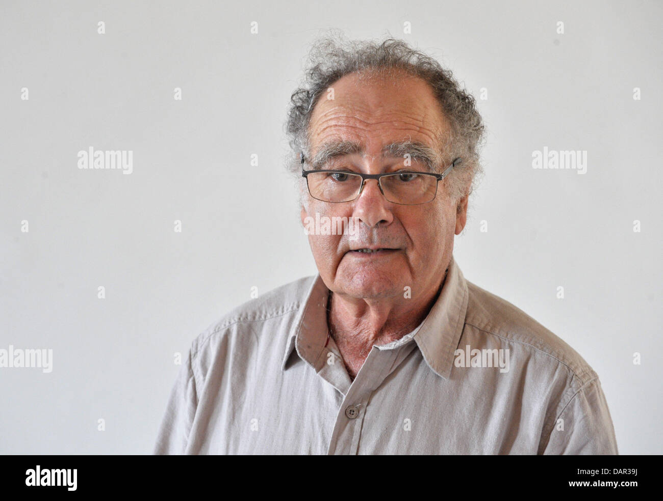 The Israeli artist Micha Ullman stands inside the Lindenau-Museum in ...