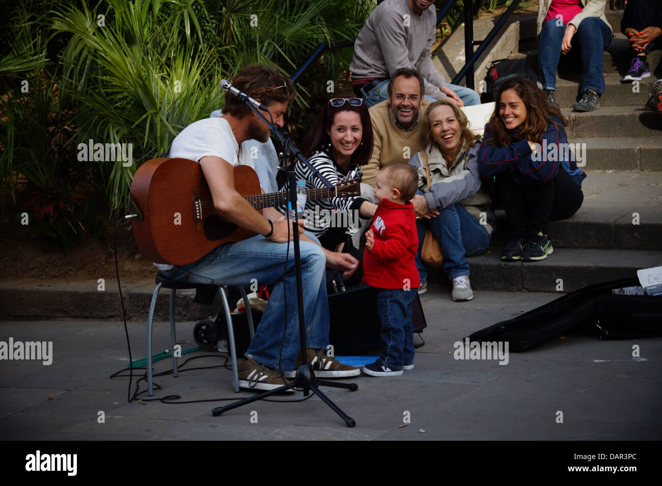 Happy busker hi-res stock photography and images - Alamy