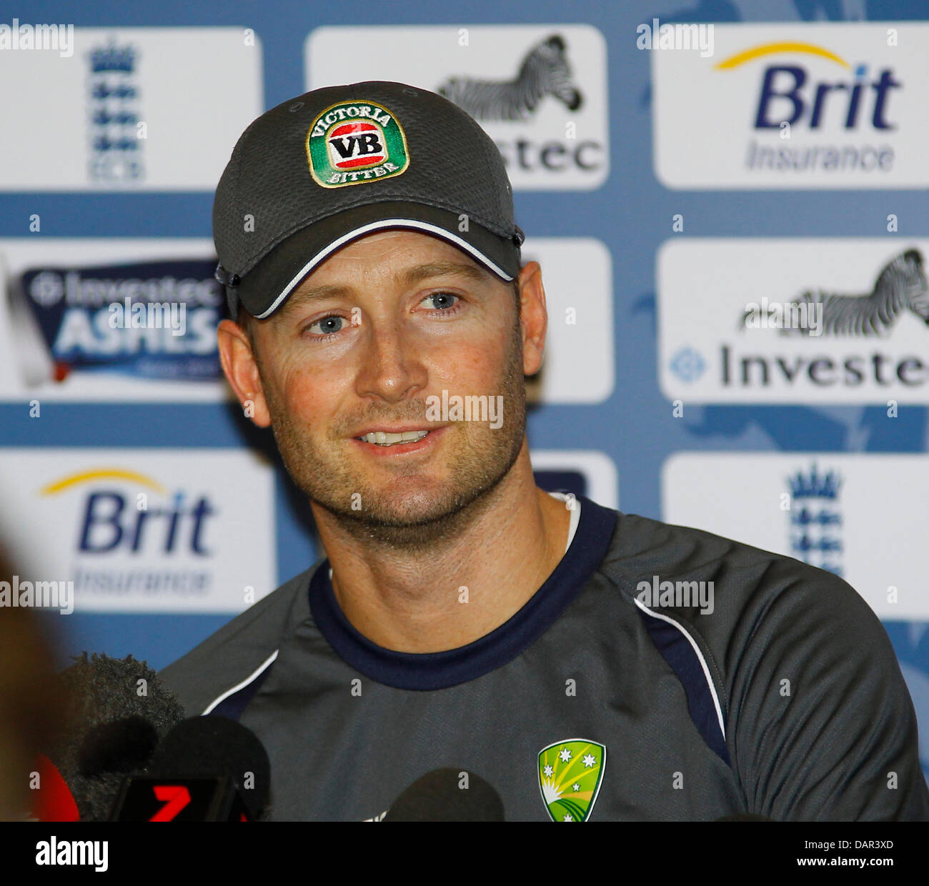London, UK. 17th July, 2013. Australia's captain Michael Clarke's press ...