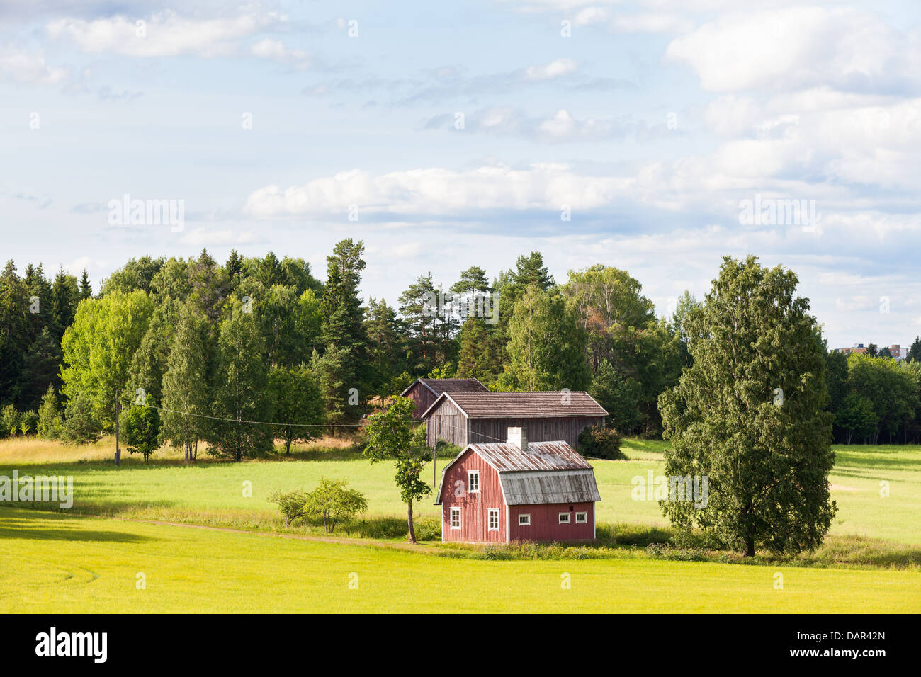 Beautiful countryside view in Finland Stock Photo - Alamy