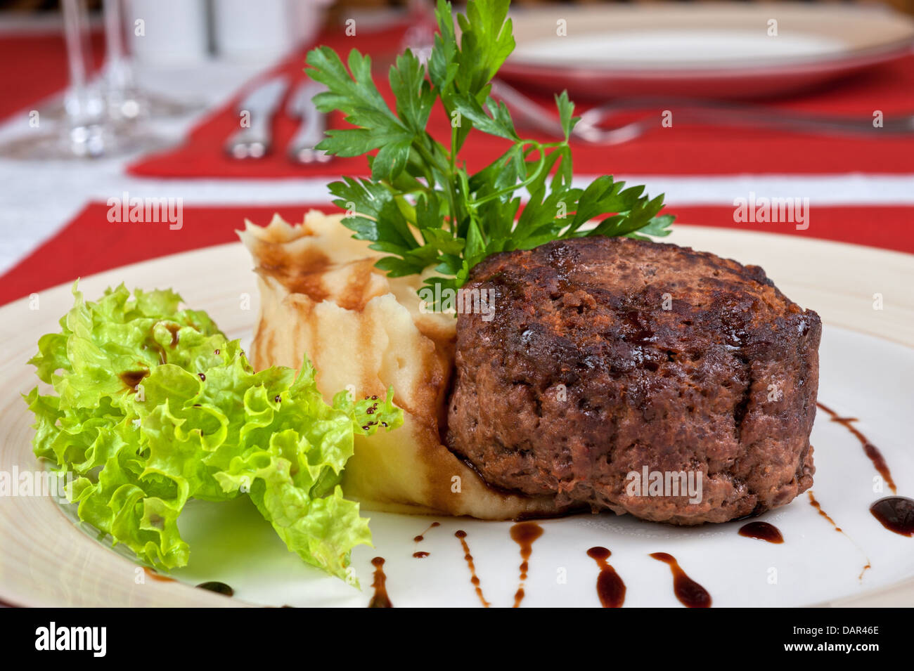 Fried meat steak Stock Photo - Alamy