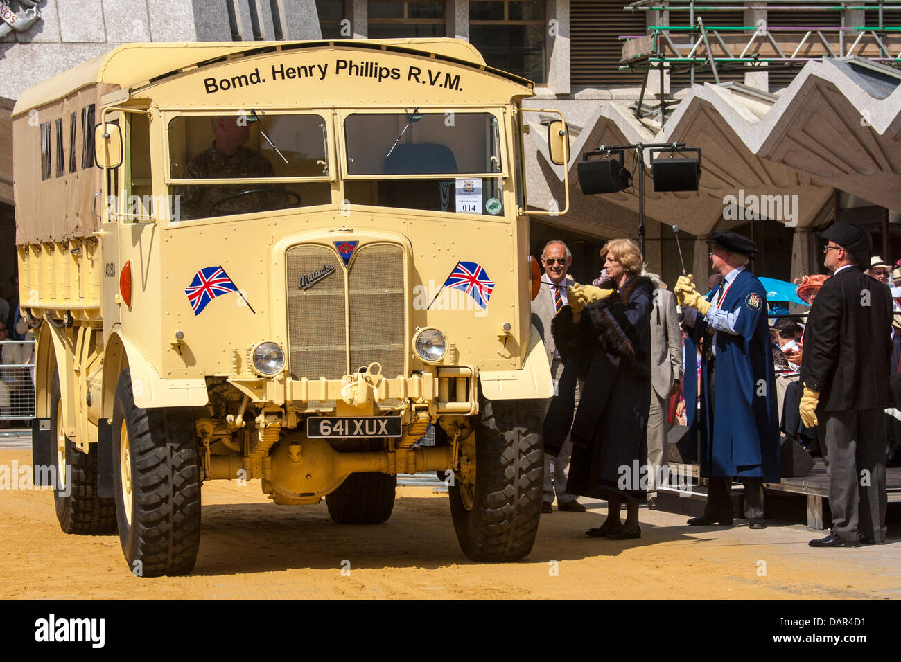 London, UK. 17th July, 2013. A 1943 AEC Matador military tractor ...