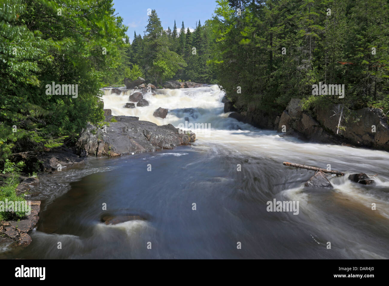 Waterfall in Mont Tremblant National Park Quebec Stock Photo - Alamy